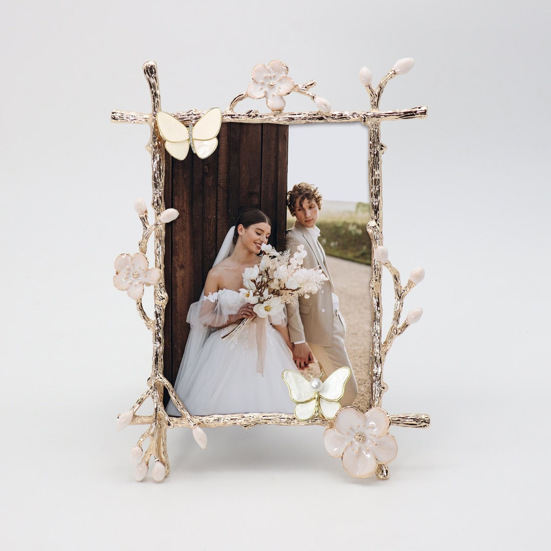 Unique White Flower Deco Art Picture Frames,photo Frame Wedding ,metal ...