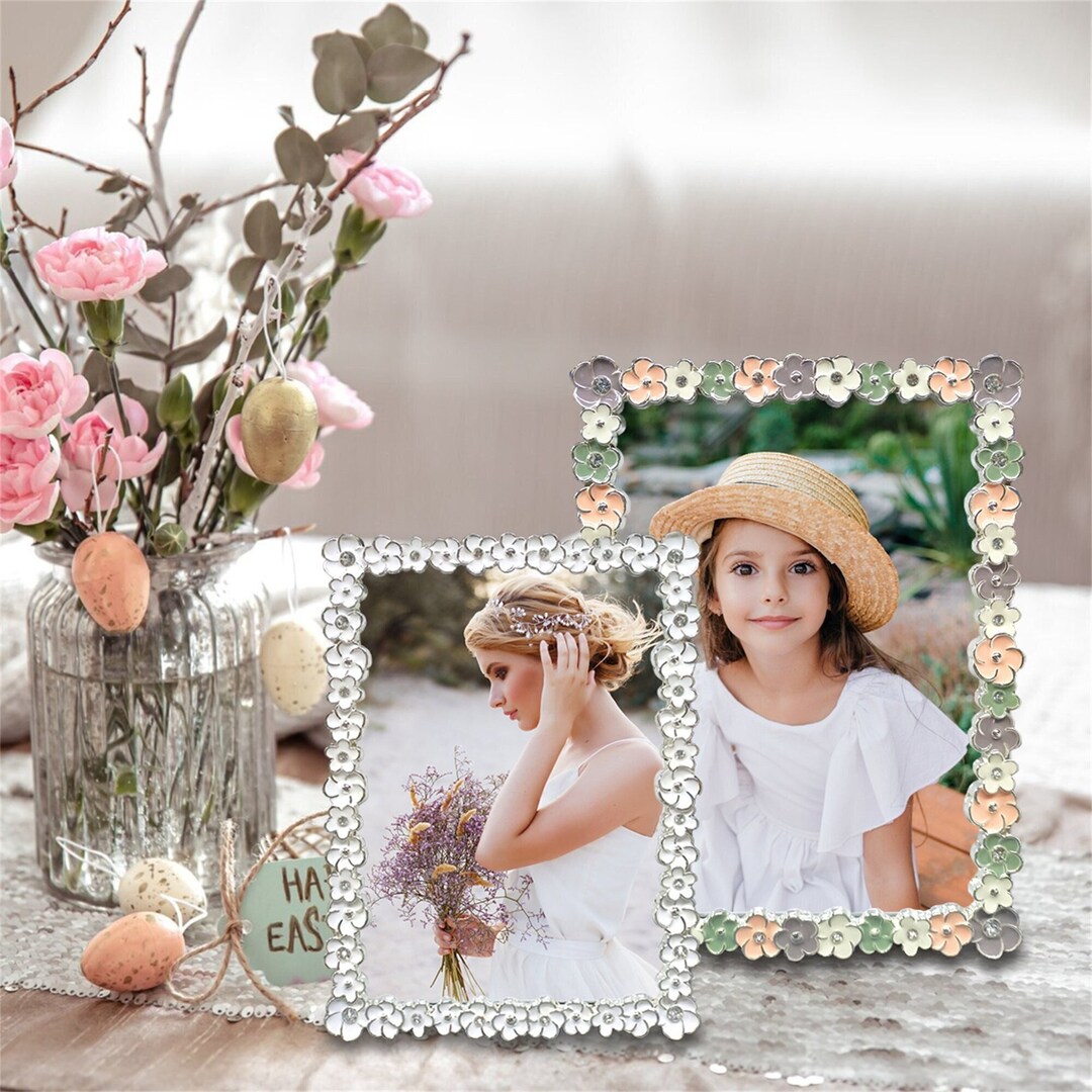 Exquisite White Flower Photo Frame Elegant Wedding Picture Frame Ideal ...