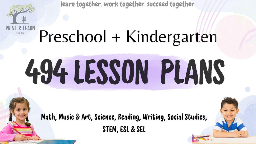 Preschool Pre-k + Kindergarten Lesson Plans | 494 Plans | Printable ...
