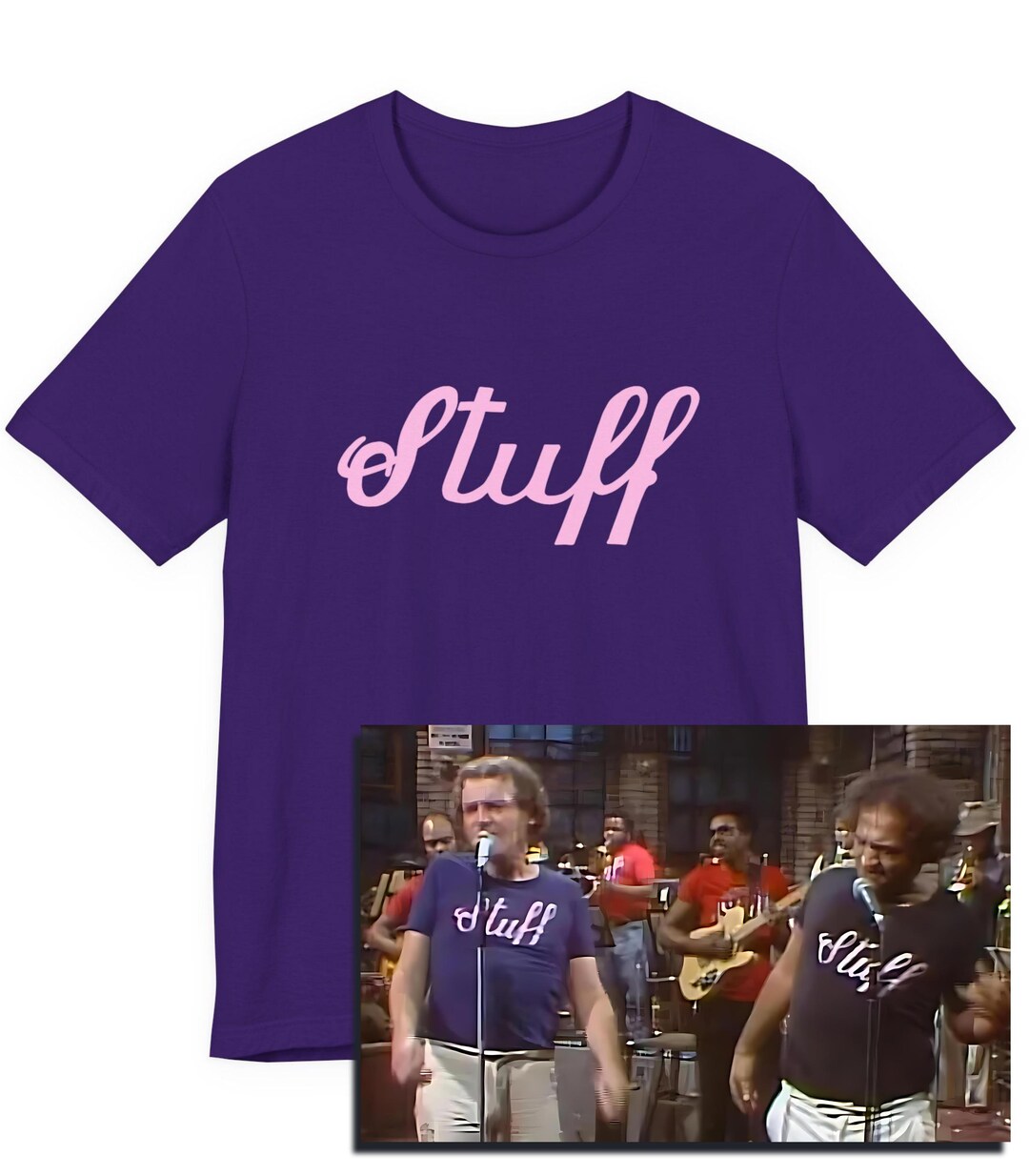 70s Sketch Comedy Rock 'n' Roll Impersonation Stuff T-shirt | Retro TV ...