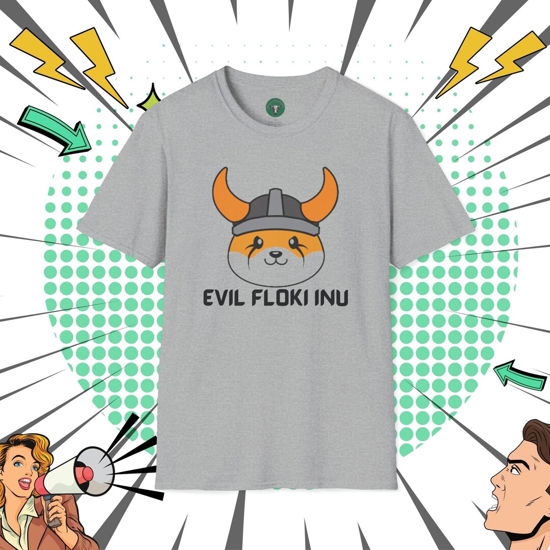 EVIL FLOKI INU Unisex Softstyle T-shirt / Crypto / Investor / Trader ...