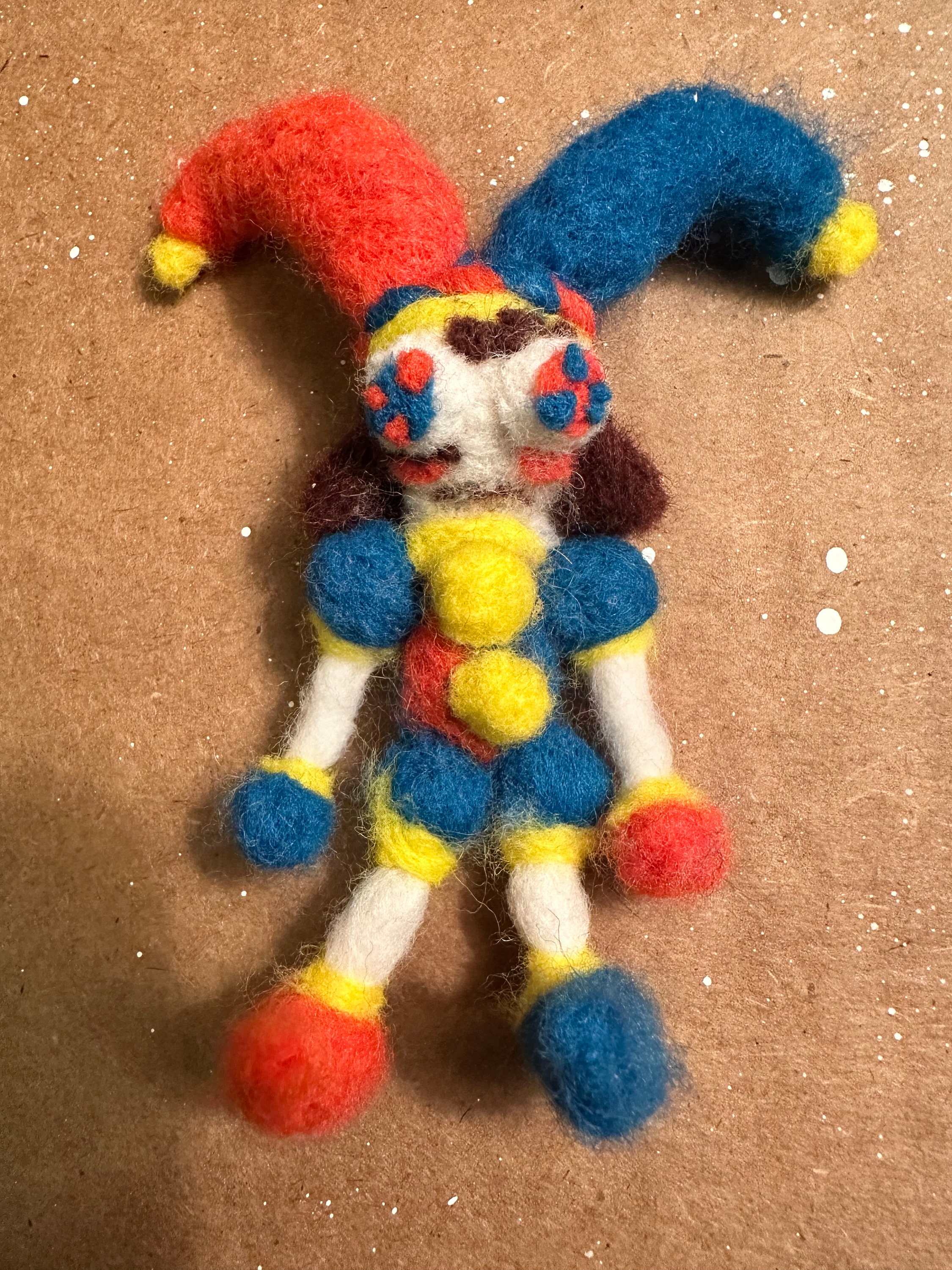 The Amazing Digital Circus Pomni Wool Figure - Etsy UK