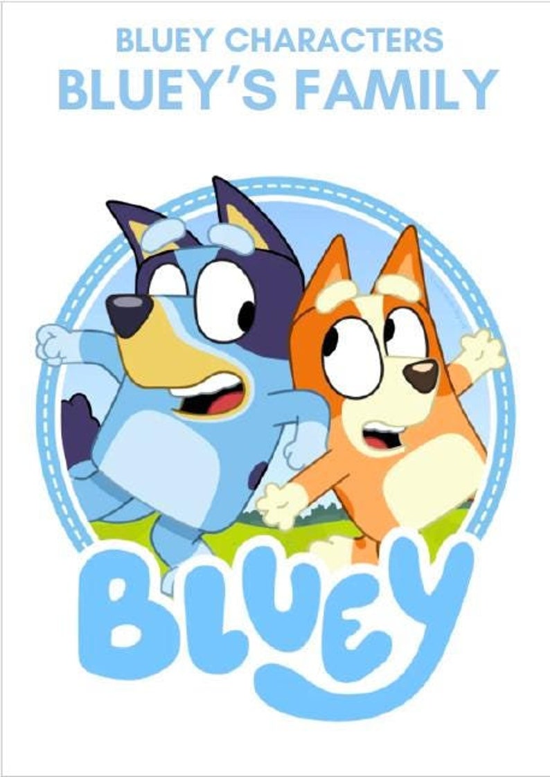 BLUEY CHARACTERS Bluey's FAMILY, Activity Worksheets, Comprehension, 56 ...