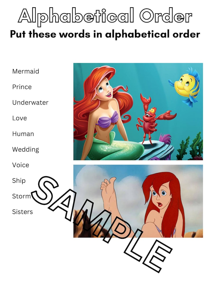 The Real Story of the Little Mermaid, Comprehension & Printable ...