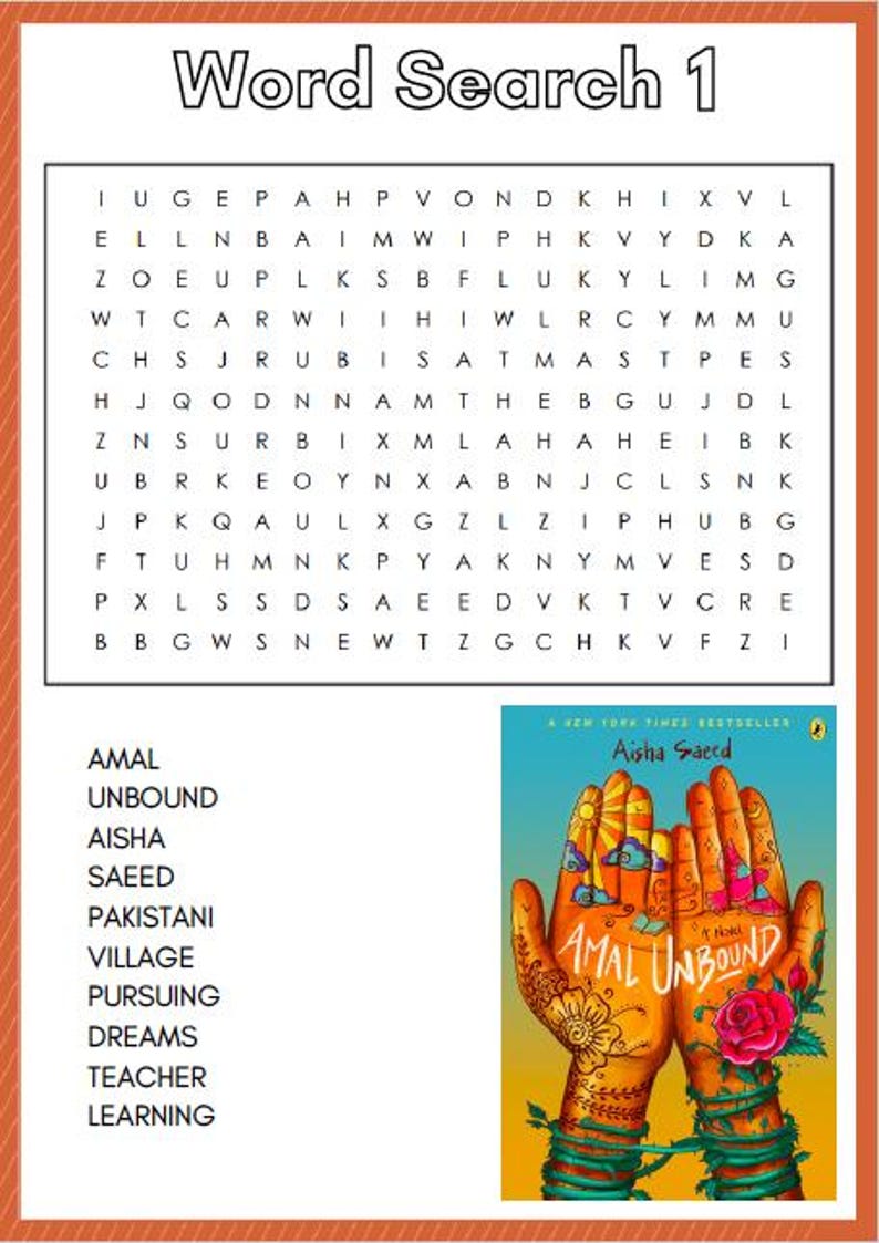 Amal Unbound aisha Saeed Reading Comprehension Worksheets - Etsy