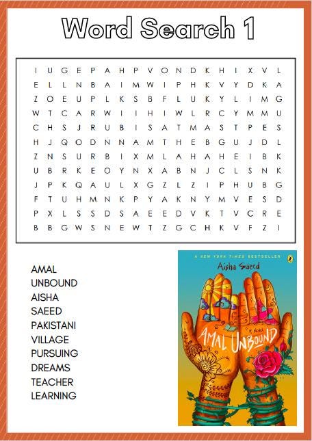 Amal Unbound aisha Saeed Reading Comprehension Worksheets - Etsy