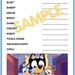 BLUEY CHARACTERS Bluey's FAMILY, Activity Worksheets, Comprehension, 56 ...