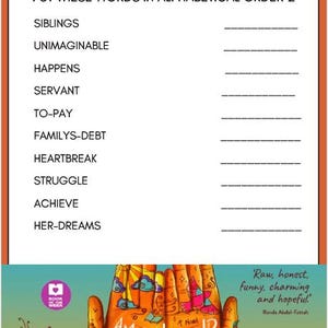 Amal Unbound aisha Saeed Reading Comprehension Worksheets - Etsy