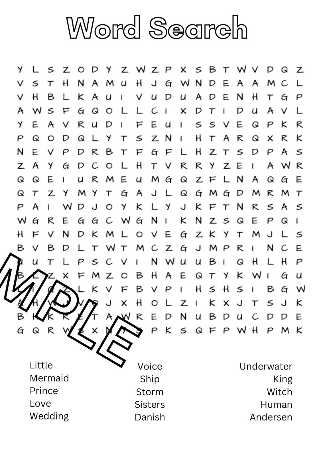 The Real Story of the Little Mermaid, Comprehension & Printable ...