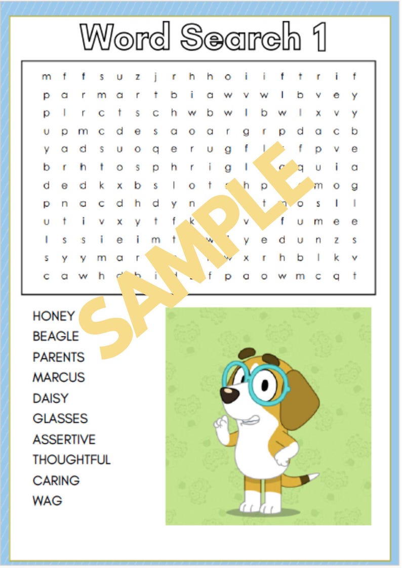 BLUEY CHARACTERS X9 Bluey's FRIENDS Worksheets, Comprehension, 64 Pages ...
