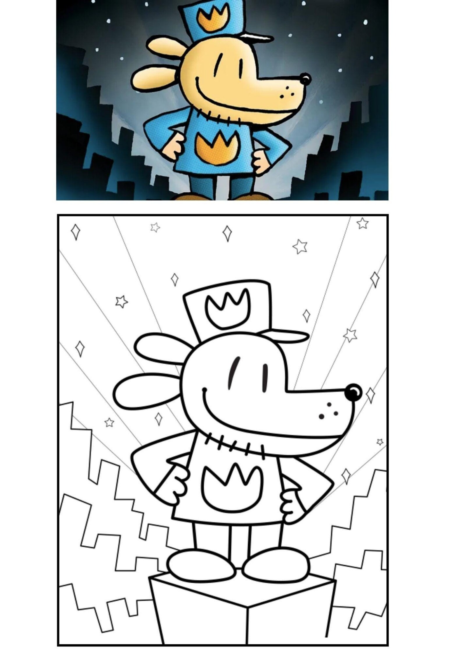 DOGMAN COLORING Pages, PDF A4 Printable Book X19 Pages - Etsy