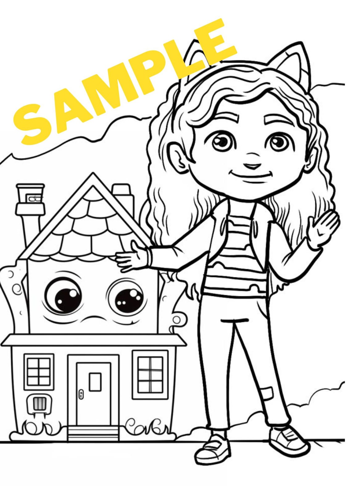 Gabby's Dollhouse, Coloring Pages/book, X30 Printables, US Spelling - Etsy