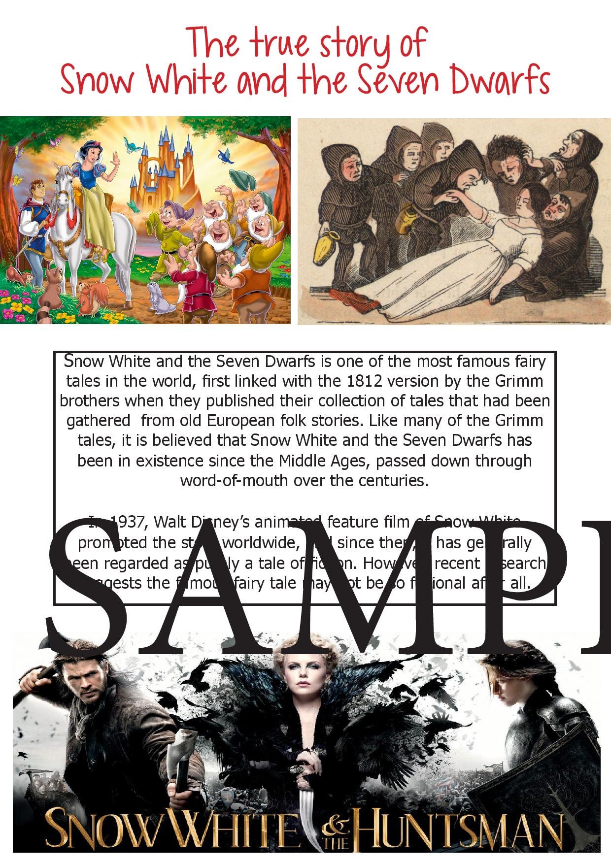 True Story of Snow White and the Seven Dwarfs, Comprehension ...