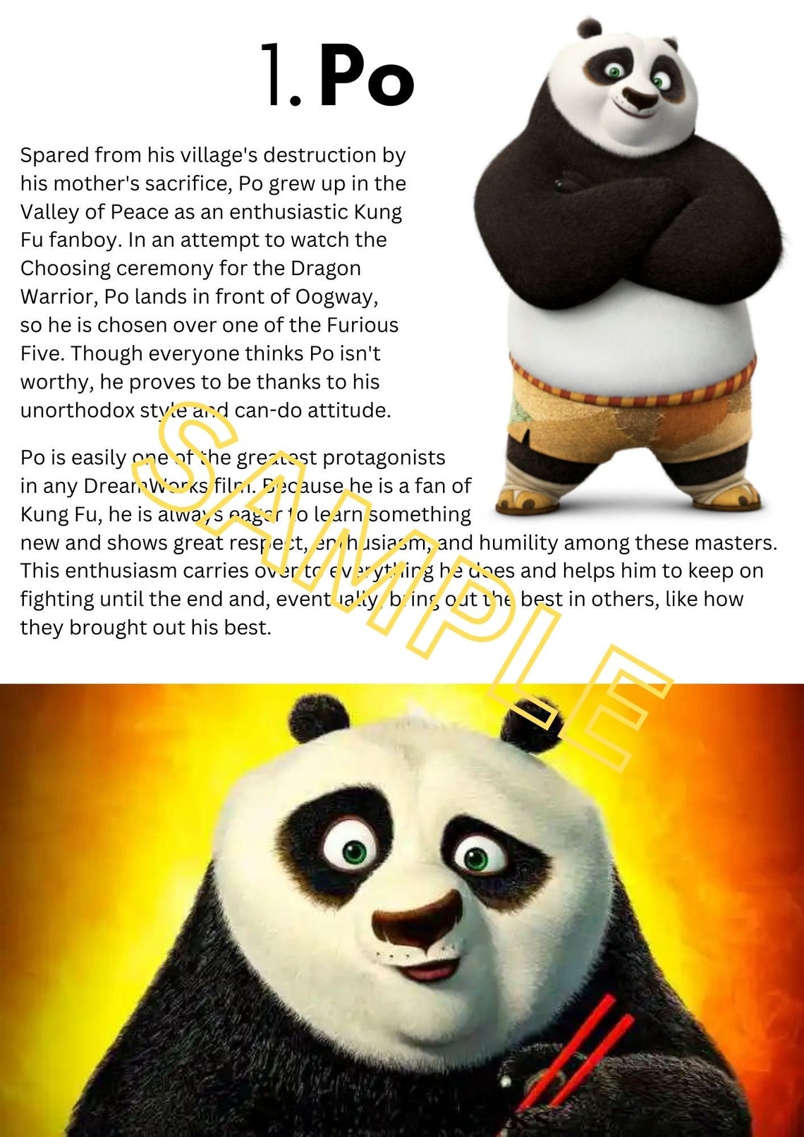 Kung Fu Panda, Top 10 Kung Fu Panda Characters Worksheets/workbook X 43 ...