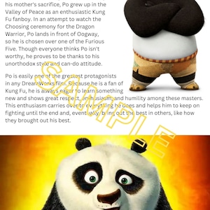 Kung Fu Panda, Top 10 Kung Fu Panda Characters Worksheets/workbook X 43 ...