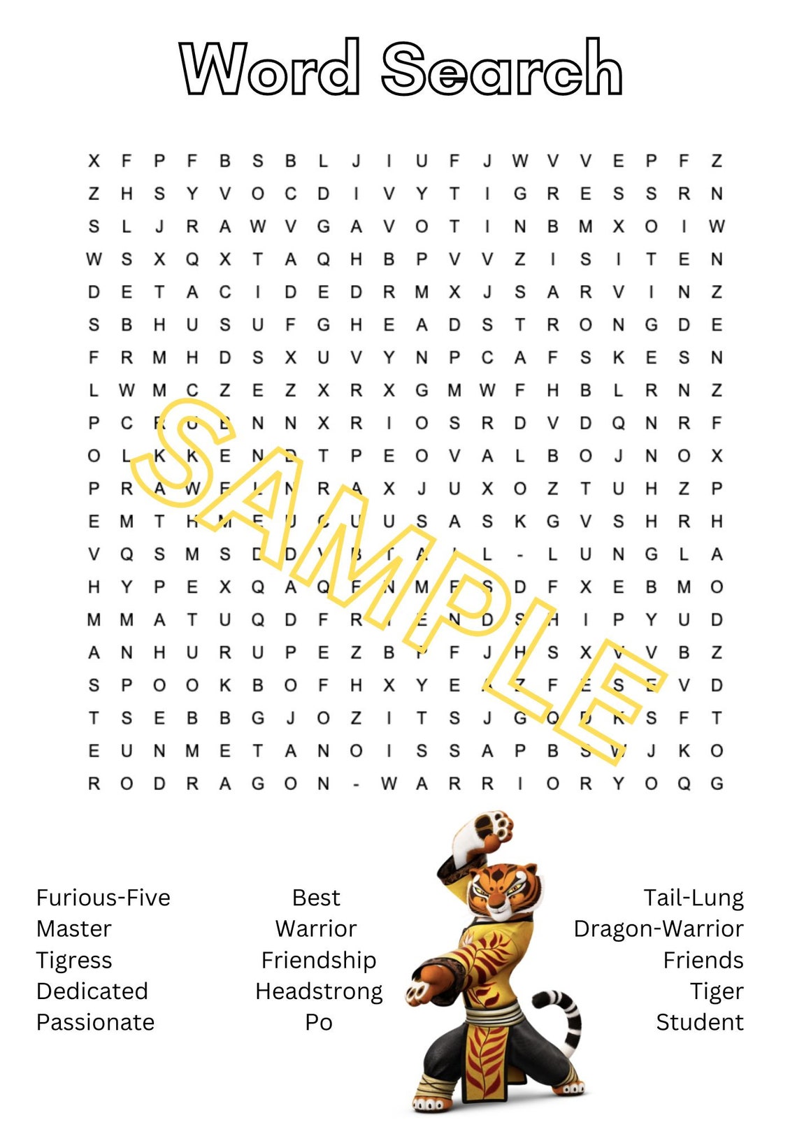 Kung Fu Panda, Top 10 Kung Fu Panda Characters Worksheets/workbook X 43 ...