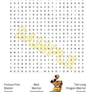 Kung Fu Panda, Top 10 Kung Fu Panda Characters Worksheets/workbook X 43 ...