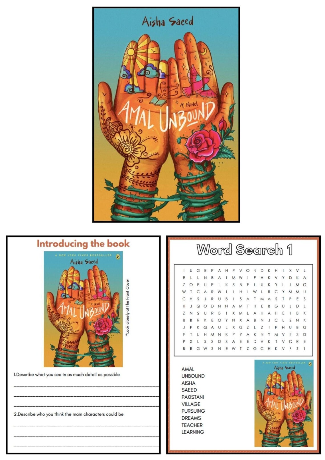 Amal Unbound aisha Saeed Reading Comprehension Worksheets - Etsy