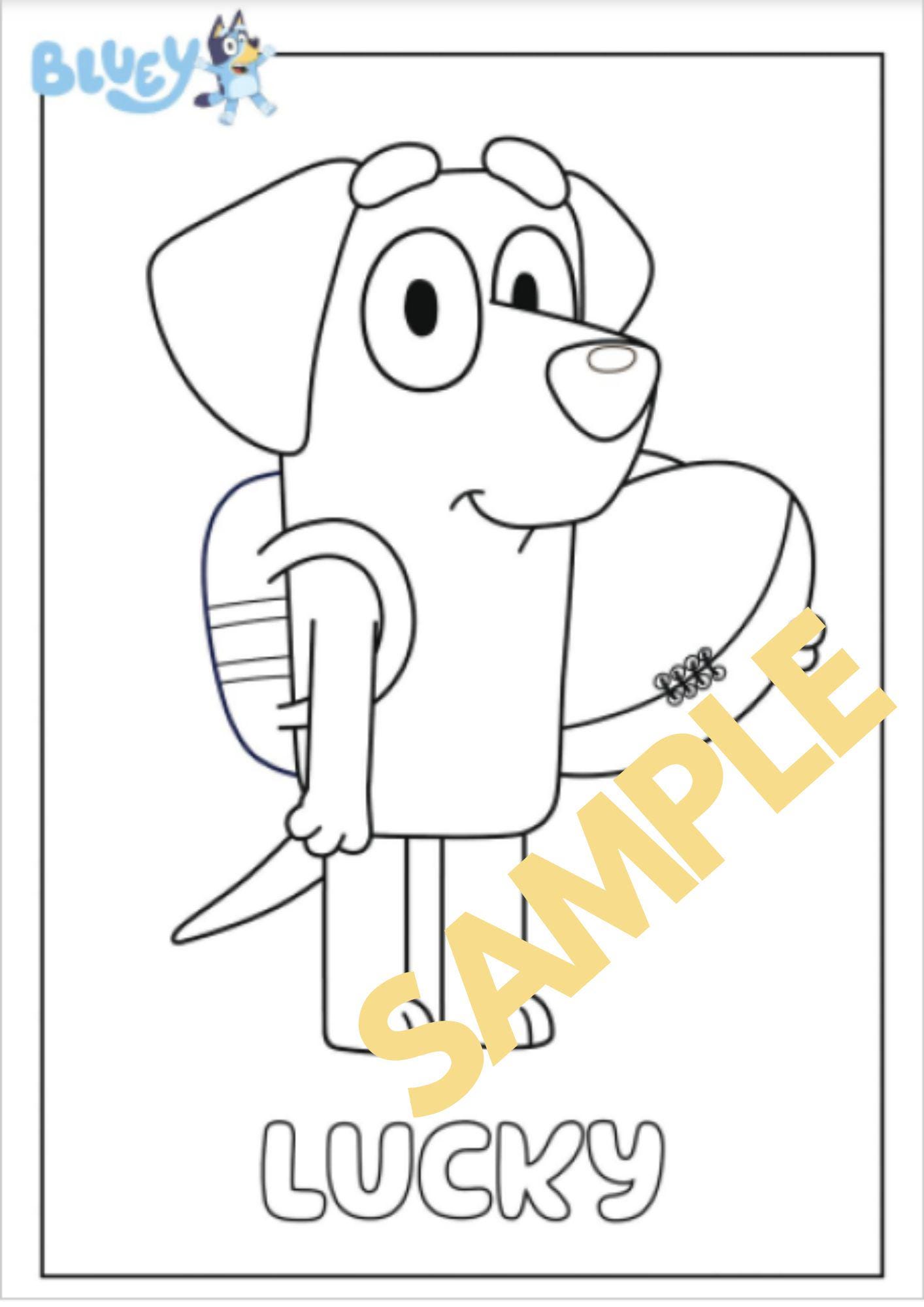 BLUEY Characters Bluey's NEIGHBORS & FRIENDS Worksheets, Comprehension ...