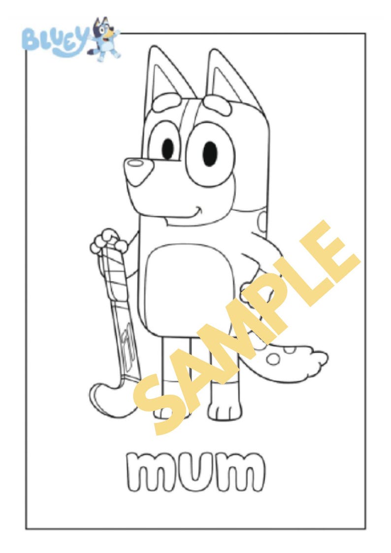 BLUEY CHARACTERS Bluey's FAMILY, Activity Worksheets, Comprehension, 56 ...