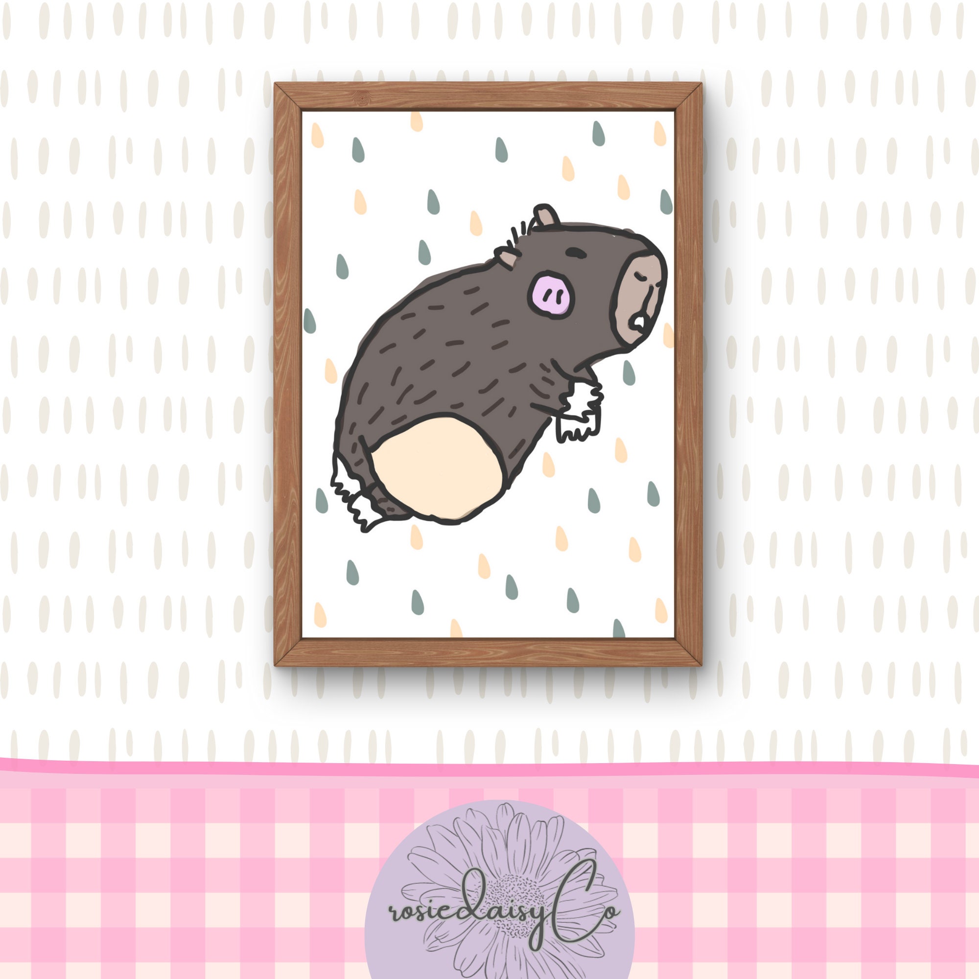 Capybara Gender Neutral Nursery Art , Set of 3, Baby Shower Gift ...