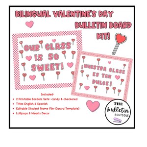 Valentine's Day Bulletin Board Kit Print & Go! - Etsy