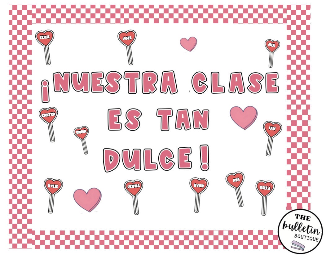 Valentine's Day Bulletin Board Kit Print & Go! - Etsy