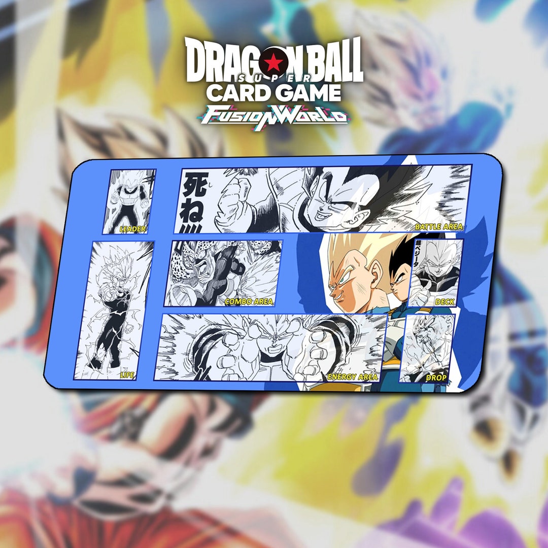 Playmat Vegeta TCG Dragon Ball Super Card Game: Fusion World - Etsy