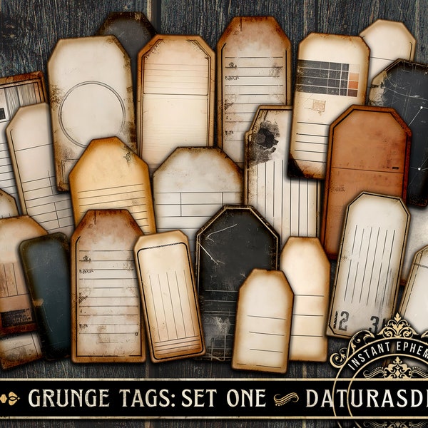 Steampunk Tags - Etsy