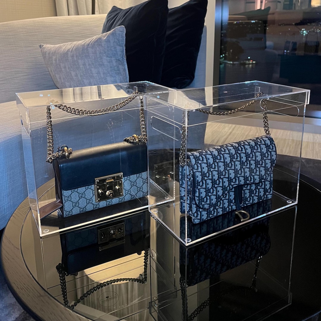 Medium Clear Luxury Handbag Display Case - Etsy