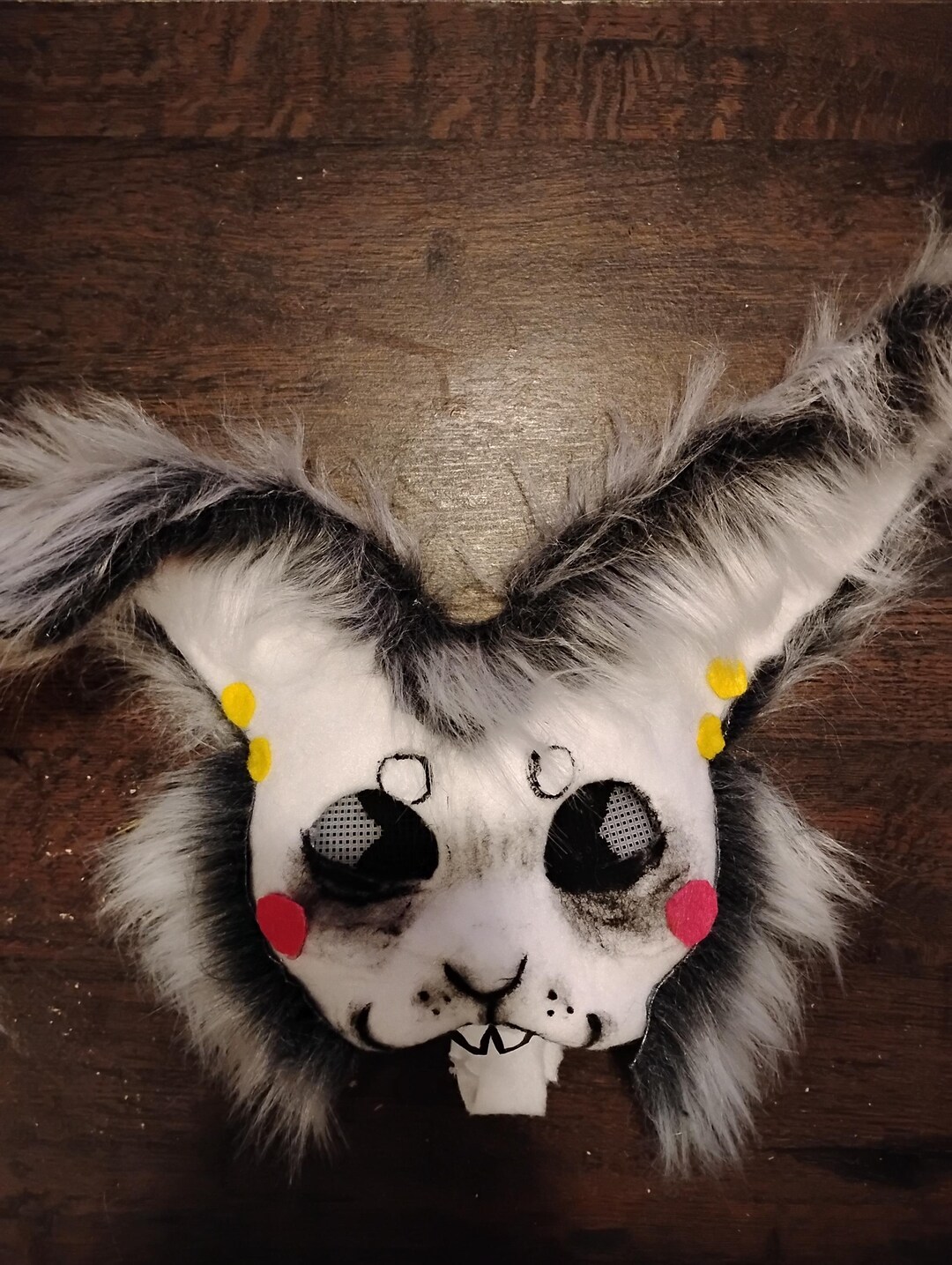 Cartoon Bunny Mask - Etsy