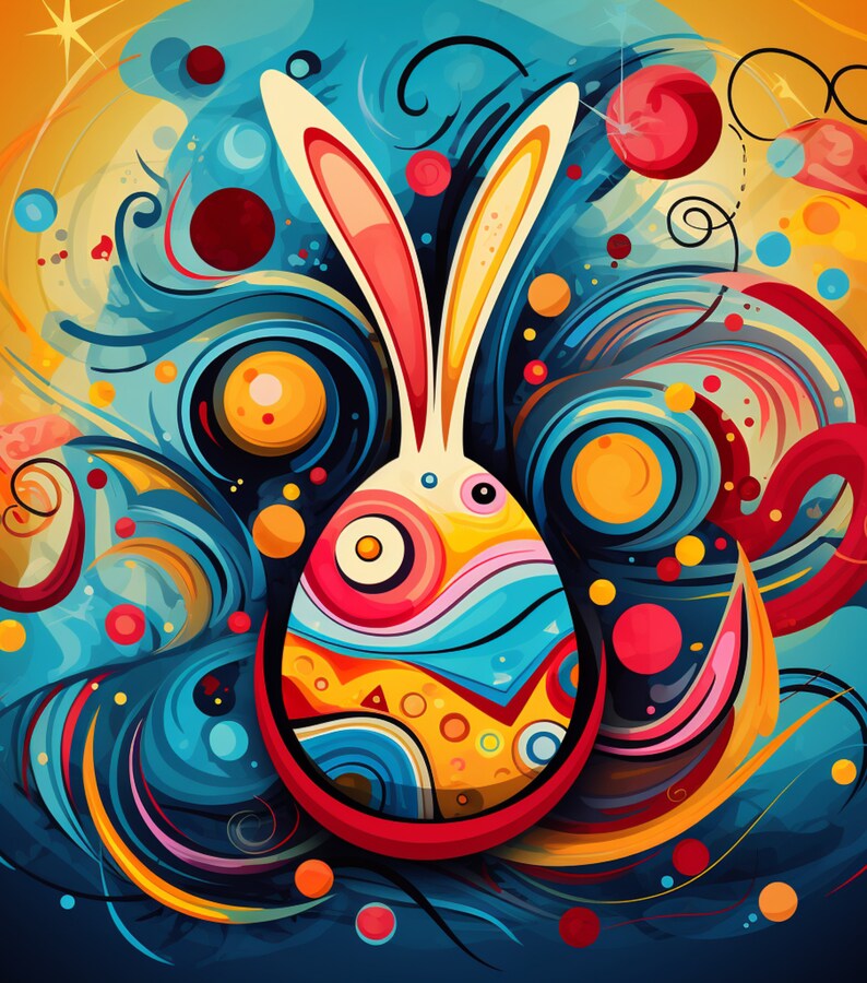 Abstract Easter Eggs - Etsy