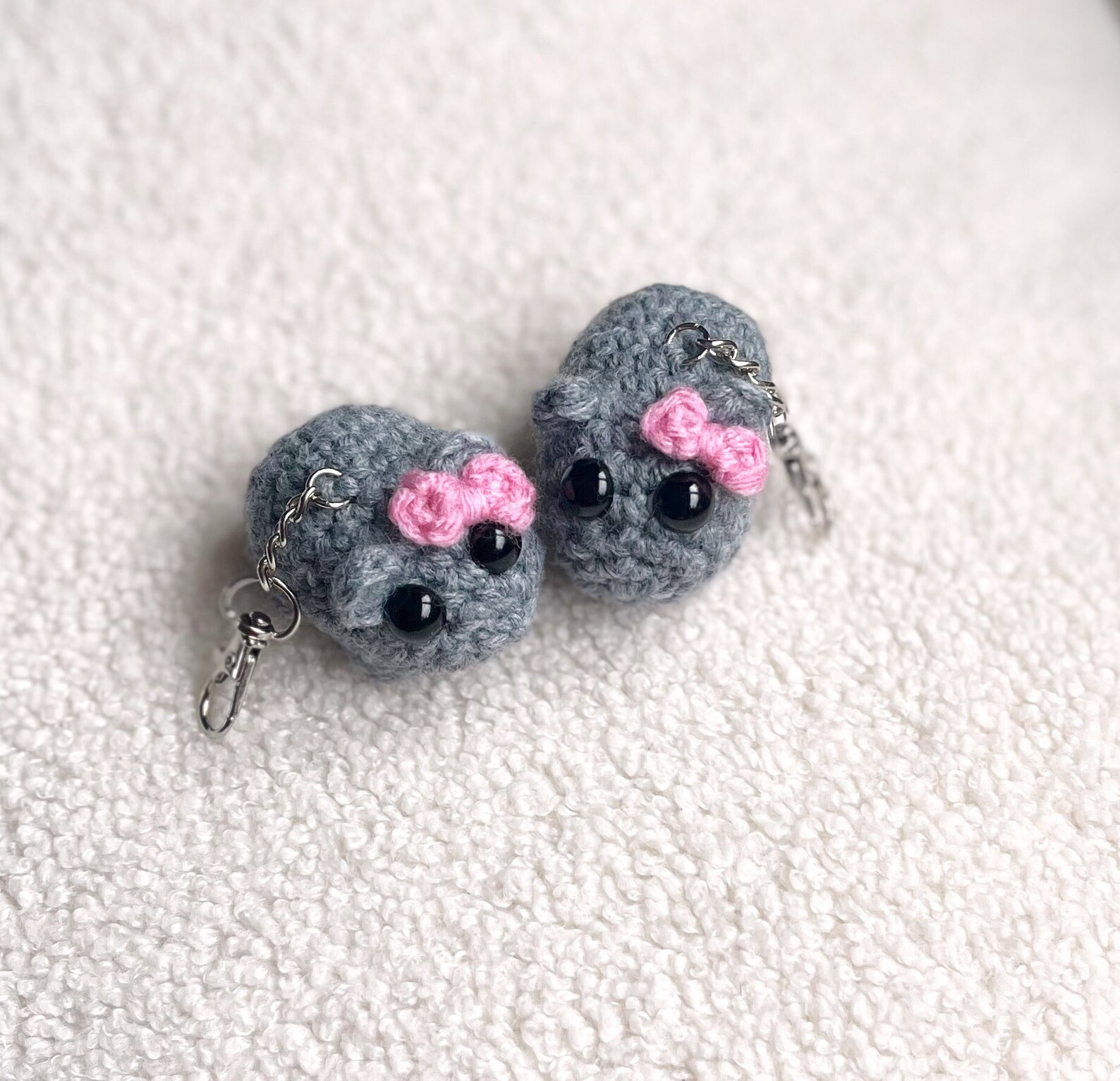 Crochet Sad Coquette Hamster Keychain- Tiktok Coquette Hamster, Crochet ...