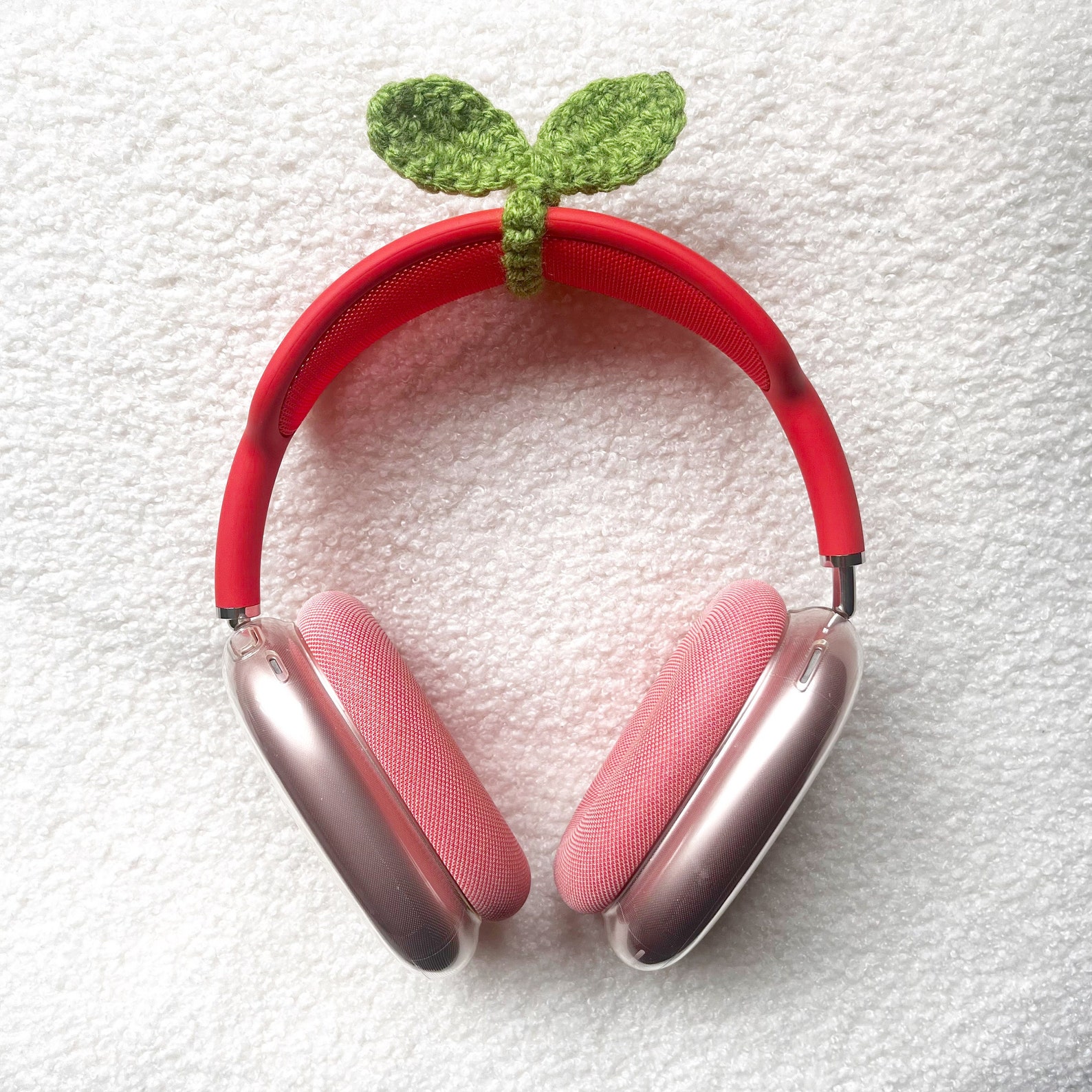 Handmade Crochet Sprout Headphone Accessory- Sprout Headphone Accessory ...