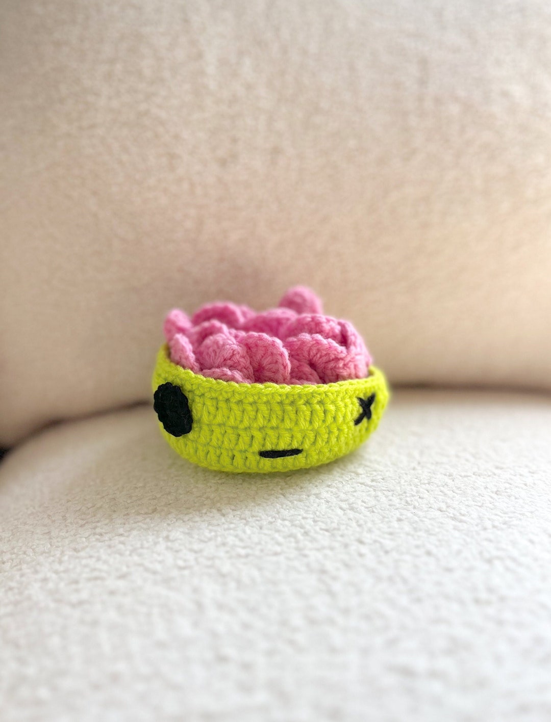 Zombie Brain Crochet Coasters, Halloween Crochet, Creepy Coasters ...