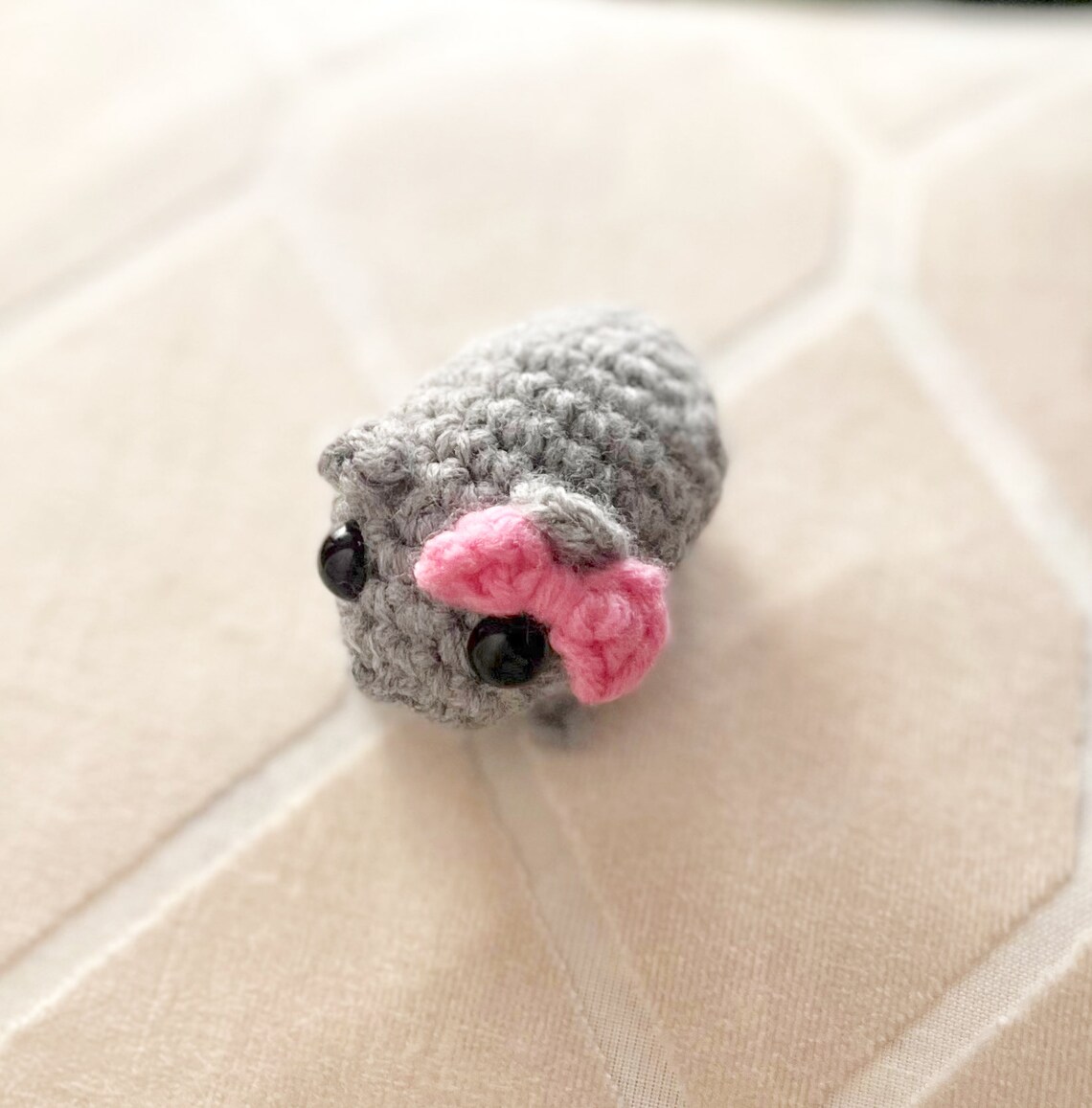 Crochet Mini Sad Coquette Hamster Meme - Tiktok Coquette Hamster ...