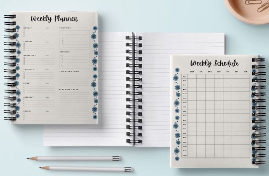 Weekly Planner Printable Bundle Pack Weekly Planner, Weekly Schedule ...