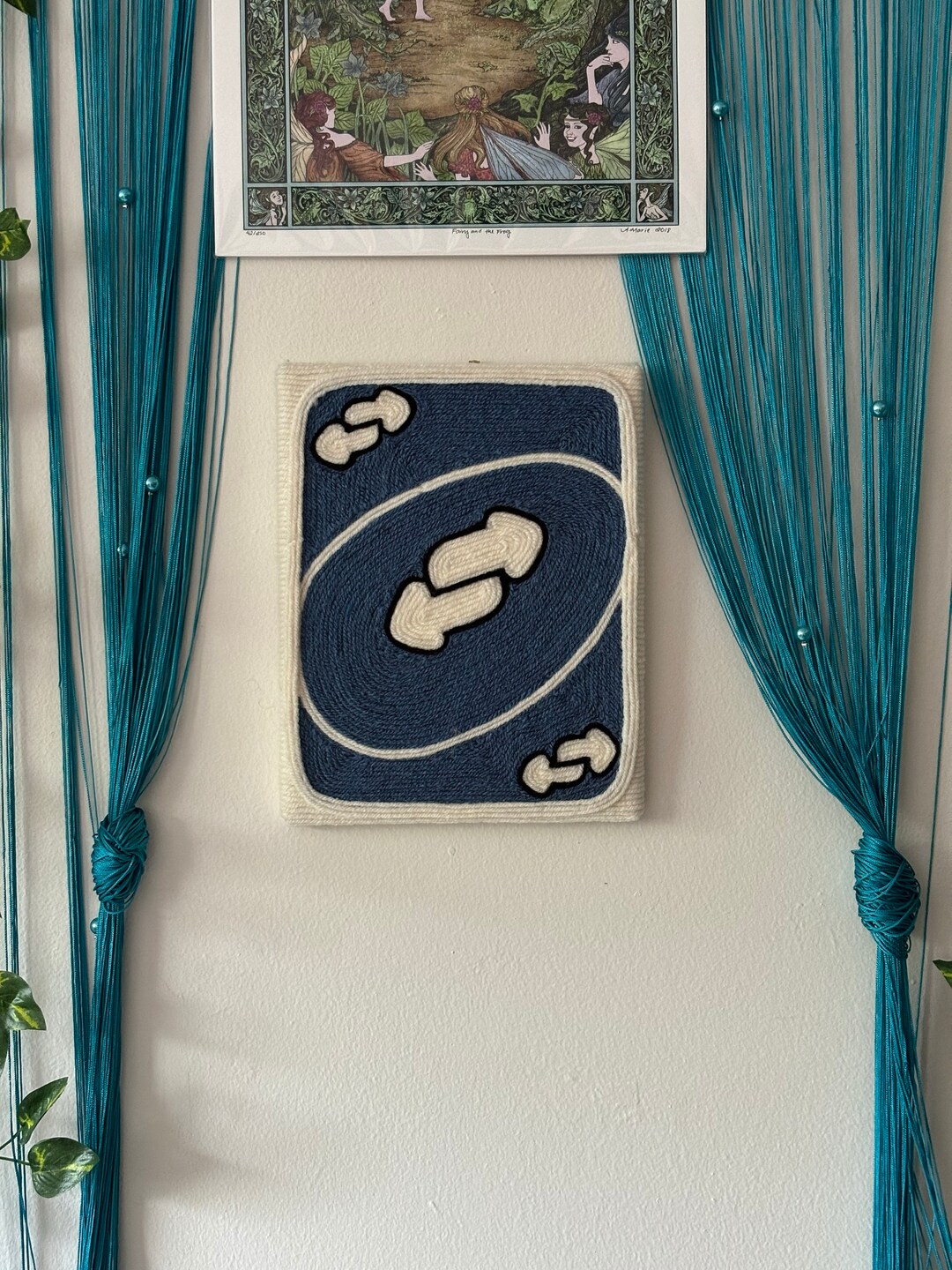 Handmade Uno Reverse Card Wall Decor, Playing Card Decor, Trendy Wall ...