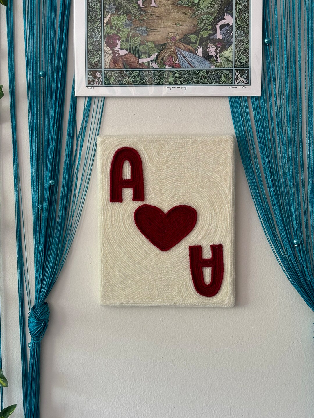 Handmade Ace of Hearts Wall Decor, Playing Card Decor, Trendy Wall Art ...