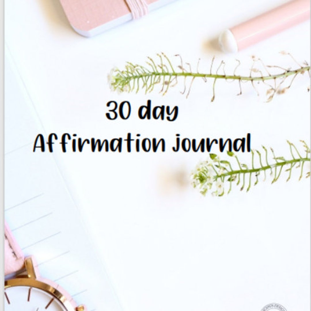 30 Day Affirmation Journal - Etsy