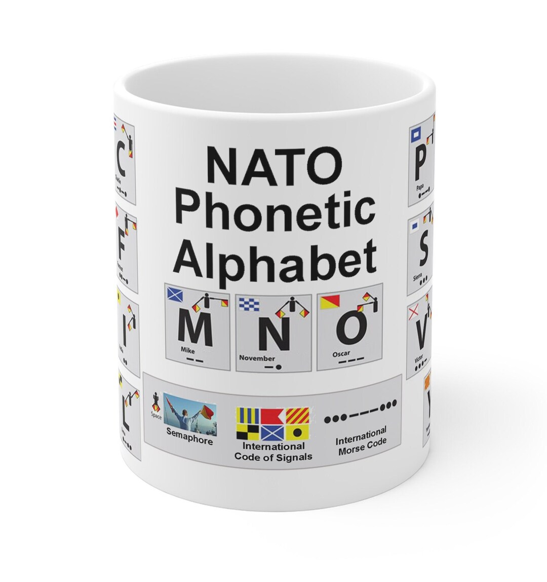 NATO Phonetic Alphabet Mug, Ideal Gift for Radio or CB Citizens Band ...