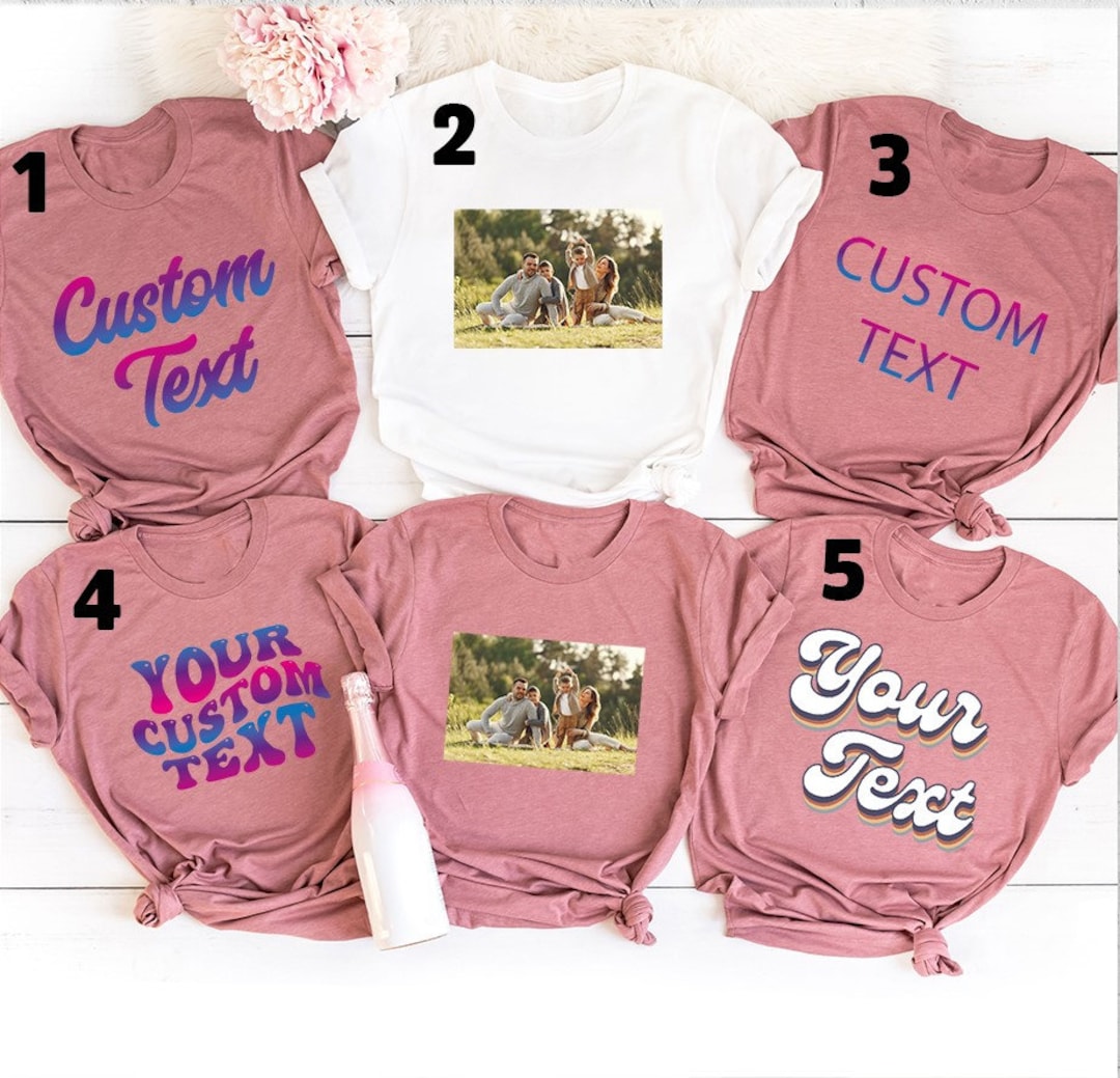 Custom Made Shirt,custom Text Logo Shirt, Personalized Custom Design ...