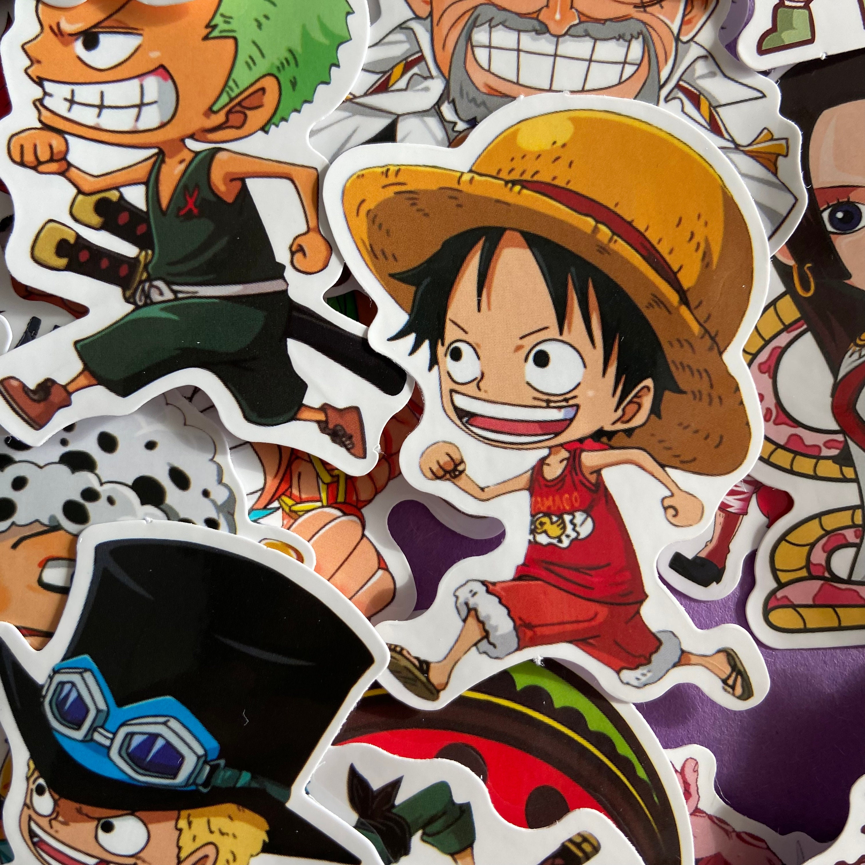 5-50 Pace One Piece Anime Sticker, Waterproof Mystery Vinyl Stickers ...