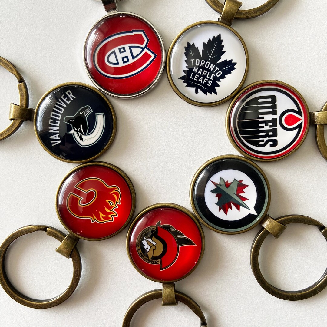 Canada NHL Hockey Team Keychain. Choose Your Team - Etsy