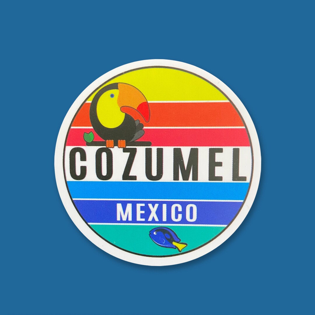 Mexico Cozumel Travel Sticker, City & Travel Stickers, Decal for ...