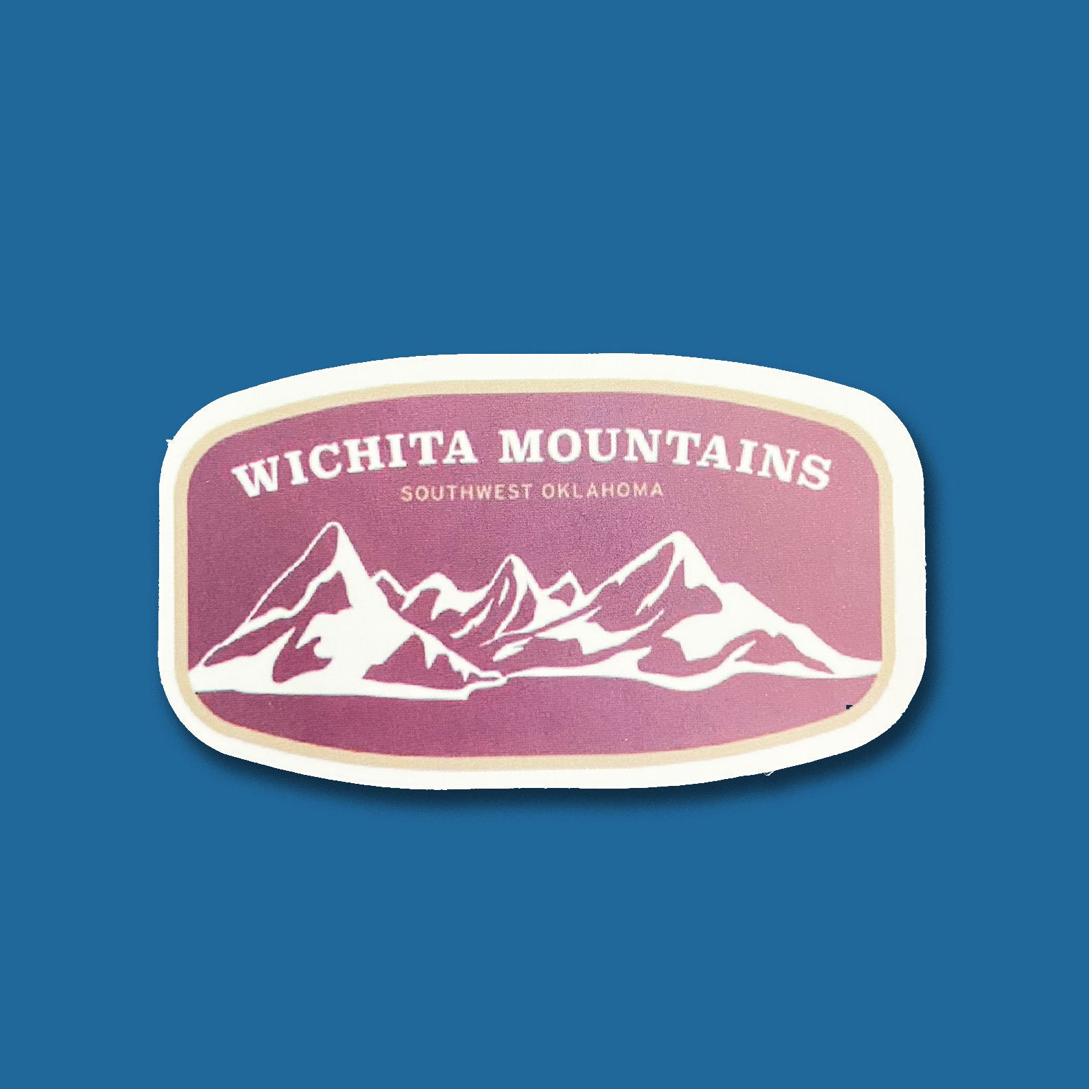 Oklahoma Wichita Mountain Travel Sticker, City & Travel Stickers, Decal ...