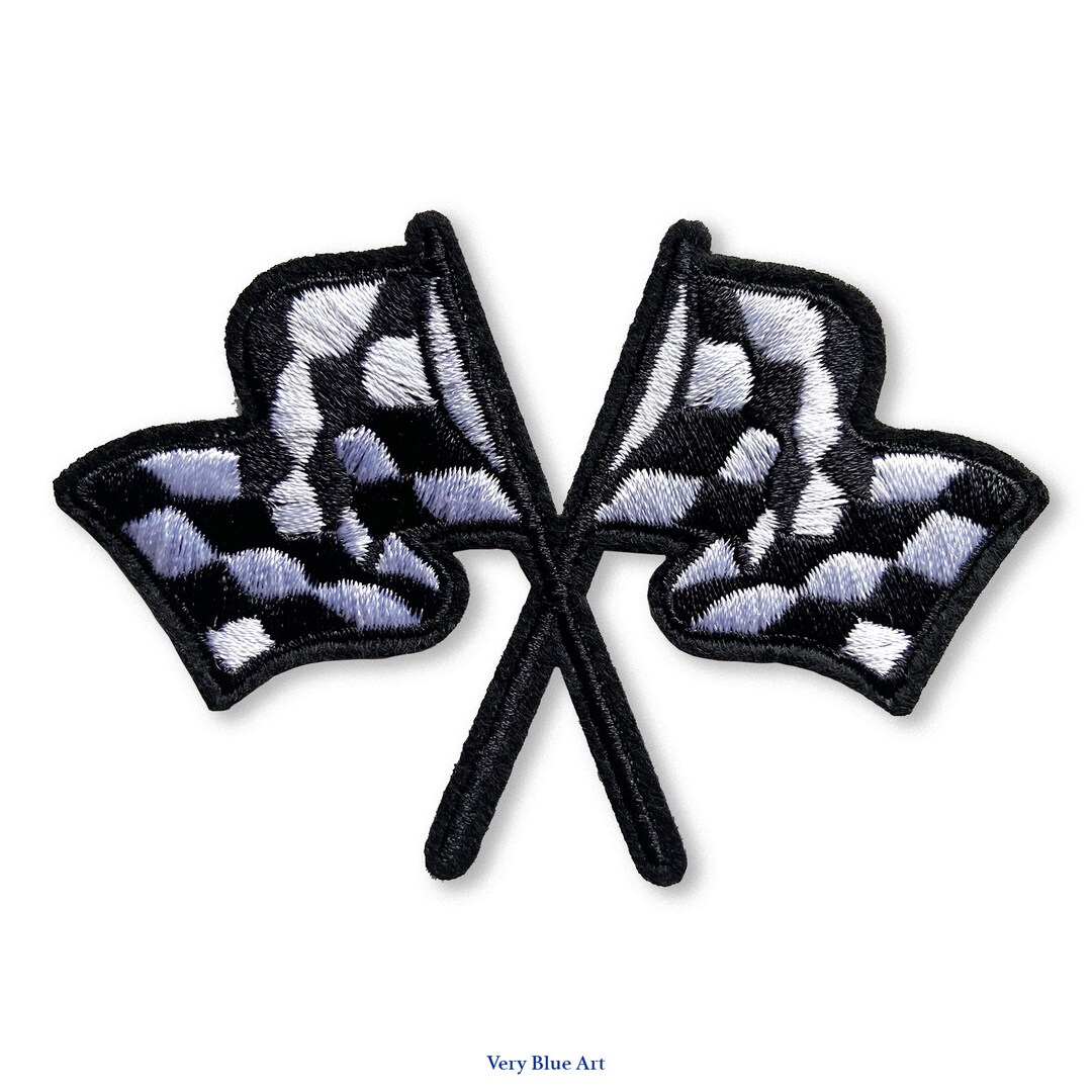 Chequered Flag Racing Flag Motor Sport Racing Sponsor Car Brand Logo ...