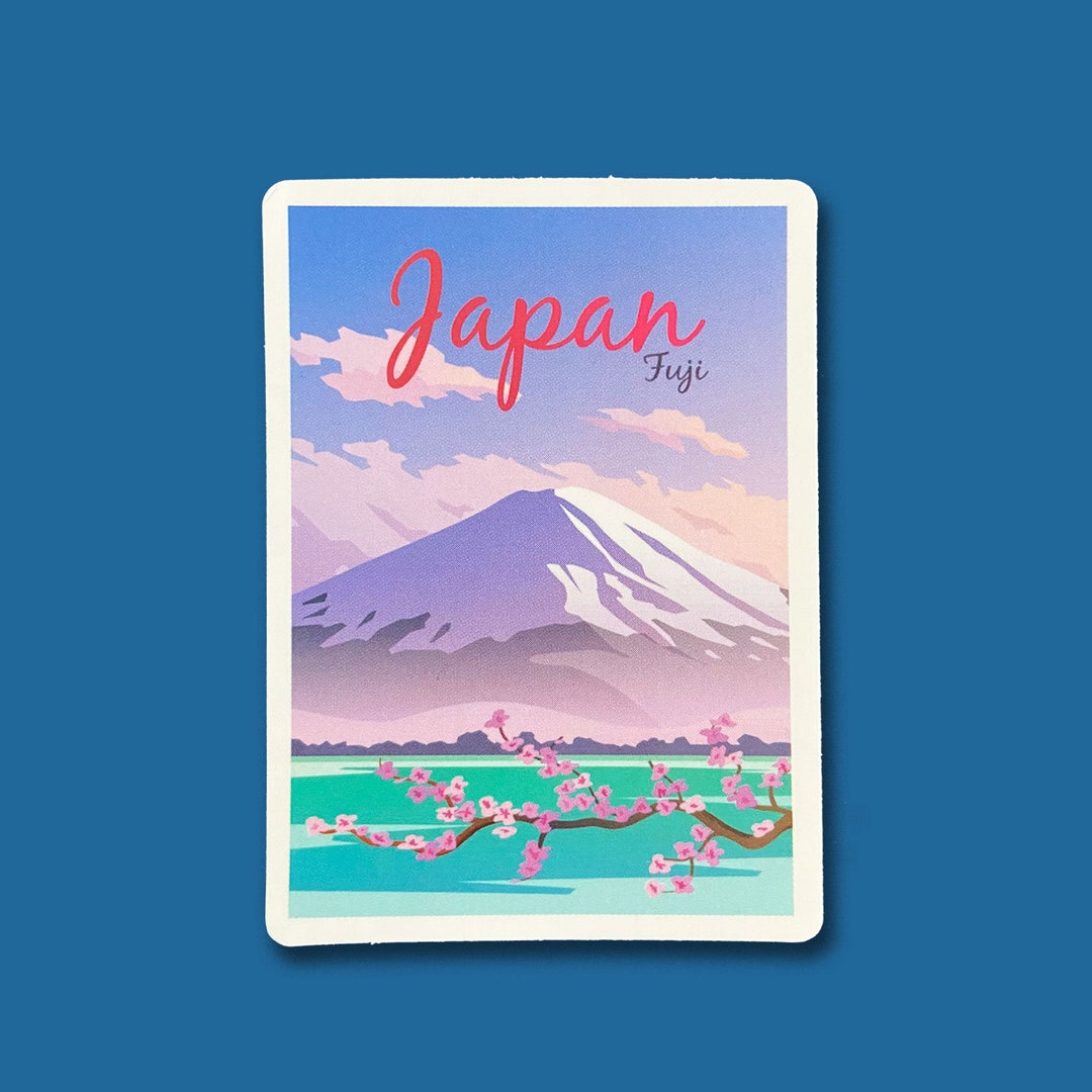 Japan Travel Sticker, City & Travel Stickers, Decal for Suitcase ...