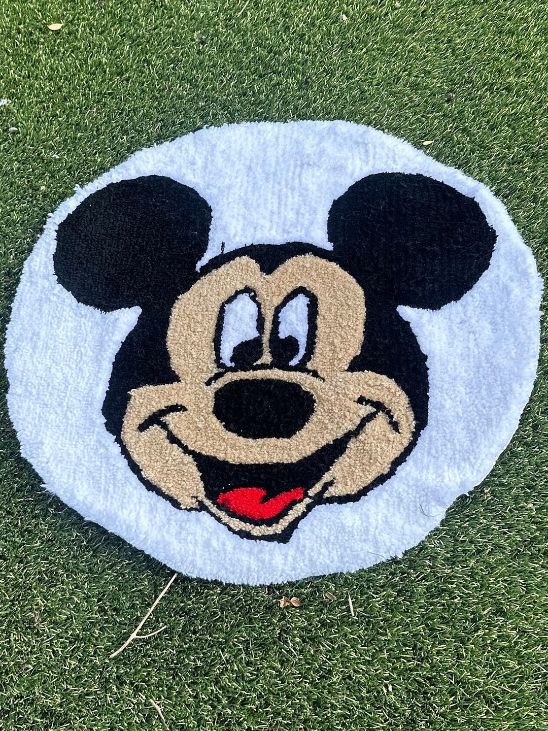 Mickey Mouse Circle Rug - Etsy