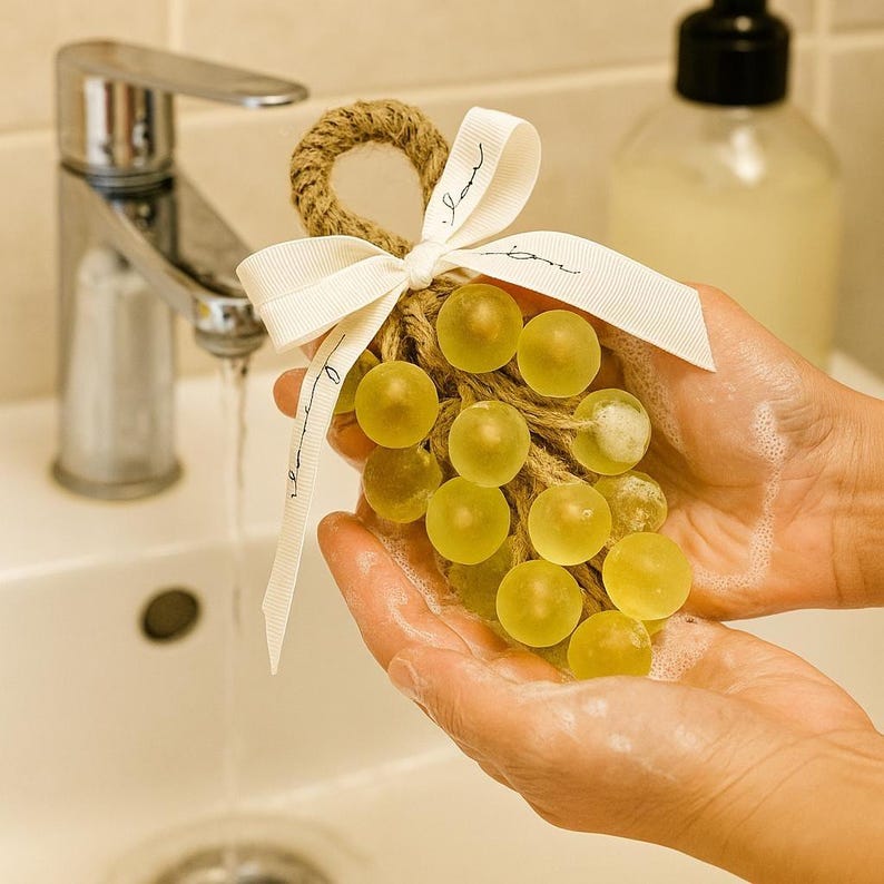 Handcrafted Grape Cluster Soap Natural Botanical Spa Gift, Moisturizing ...